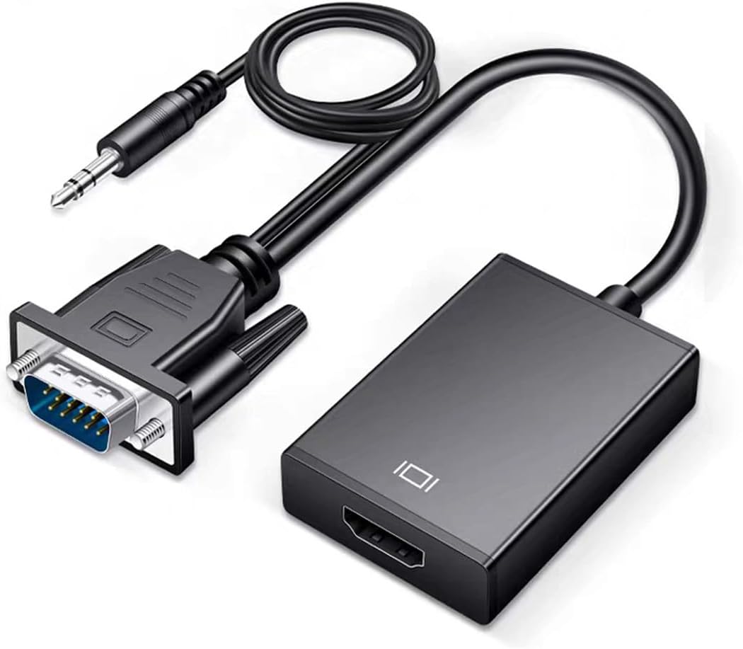 Amazon.com: Wonlyus VGA to HDMI Adapter Cable, 4ft with Audio for PC ...