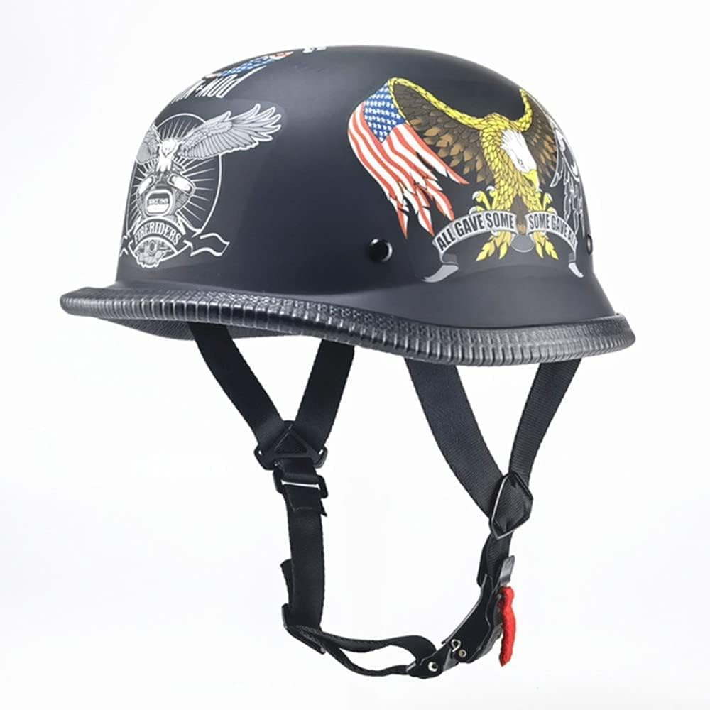 Halbschalenhelm mit ECE, Jethelm Retro, Retro Motorrad Helm, Scooter ...