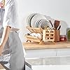 Amazon.com - NOVAYEAH Bamboo Dish Drying Rack-2 Tier, Collapsible Small ...