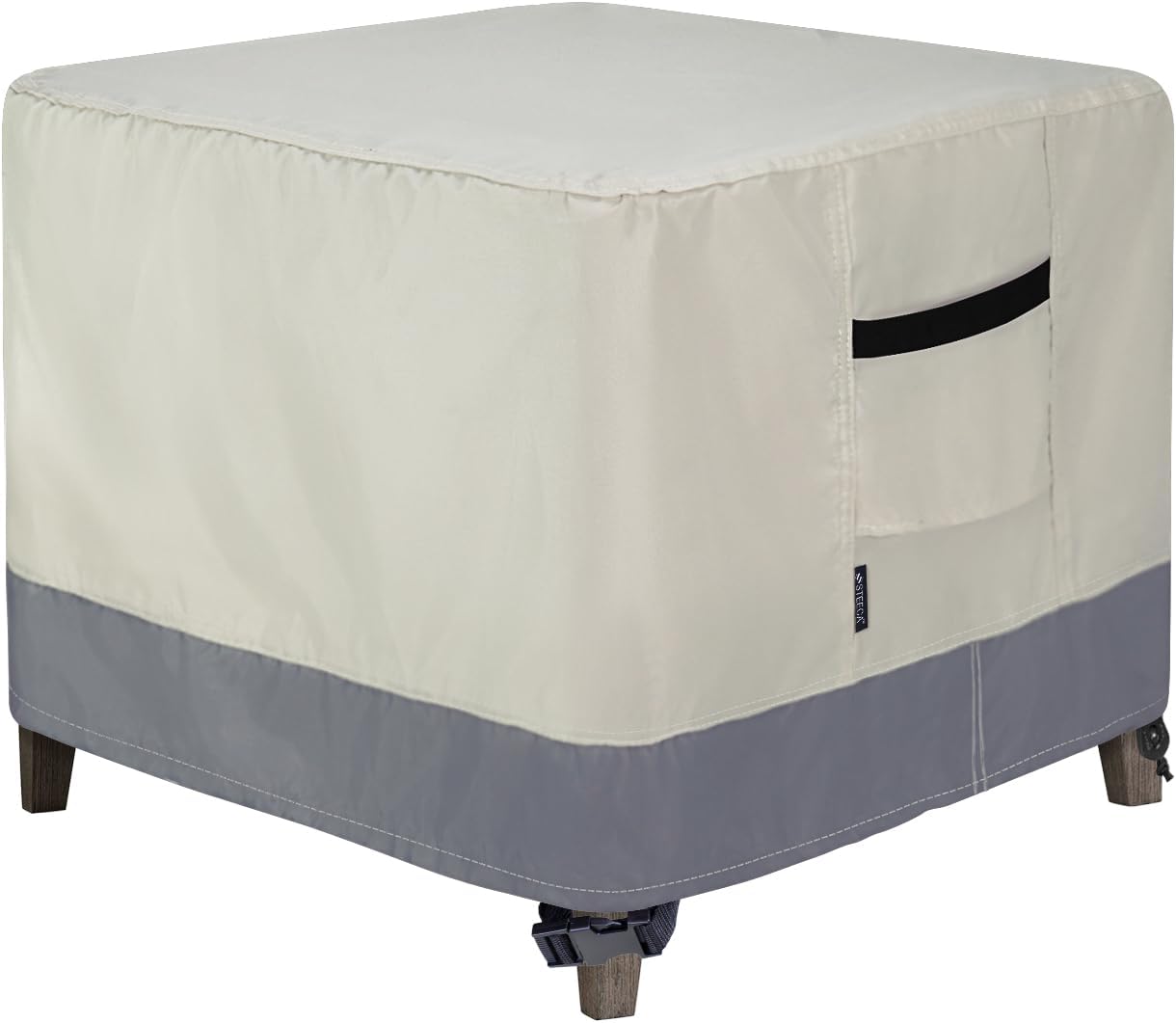 Amazon.com: STEECA Patio Ottoman Cover, Waterproof Outdoor Square ...