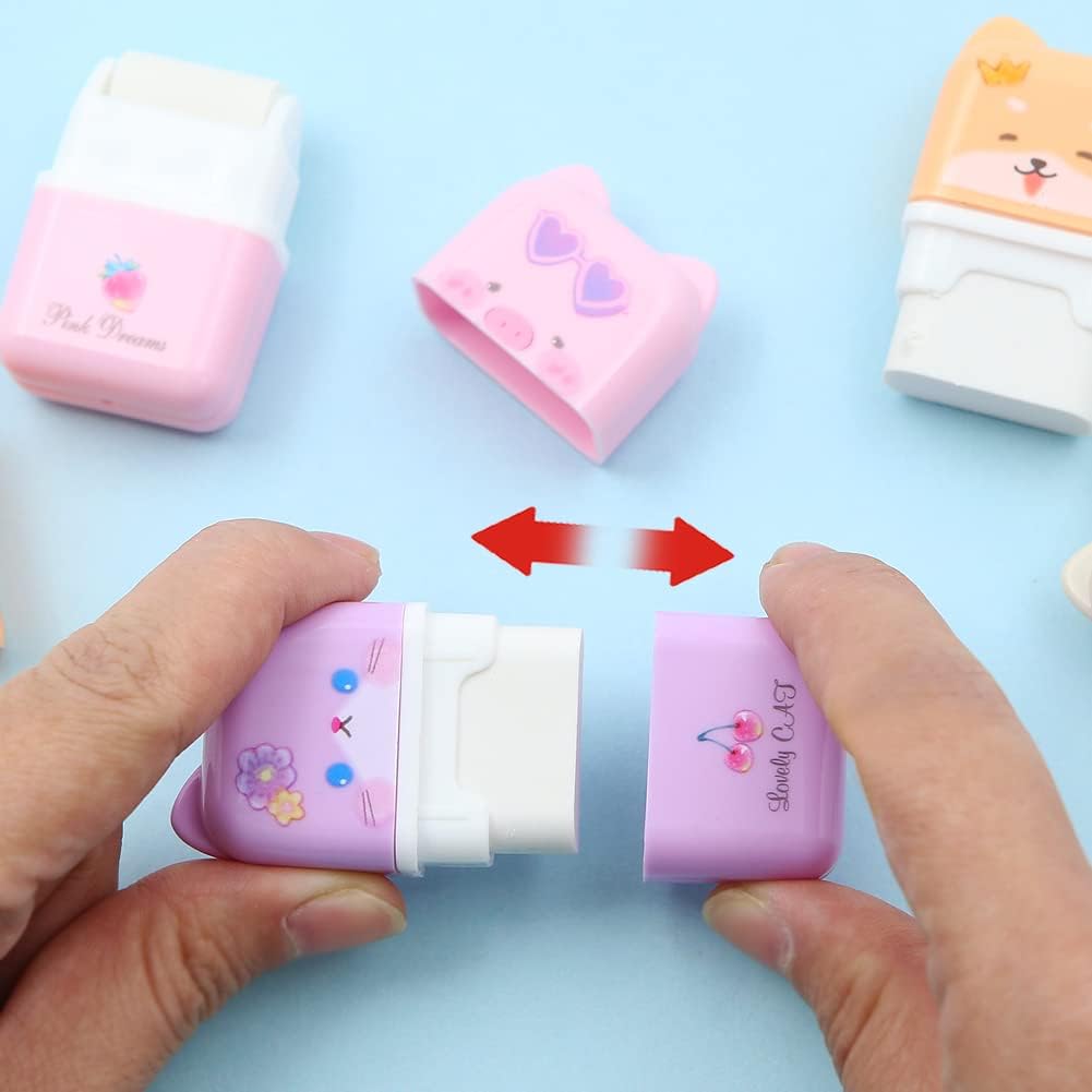 Buy 8 Pcs Cute Erasers for Kids, Cute Cartoon Rubber, Fun Party Favor ...