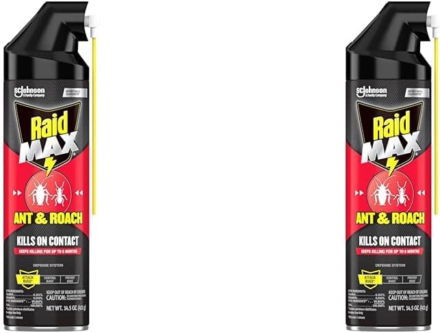 Amazon.com: Raid Max Ant and Roach Spray (14.5 OZ,Pack - 1) (Pack of 2 ...