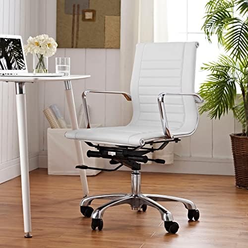 Bhumika Overseas® Low Back Ergonomic Faux Leather Study Desk Task ...