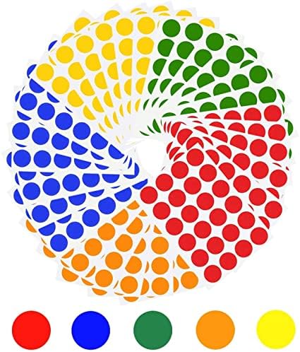 Avery 168 Green Circle Stickers, 15mm Diameter, Small Round Dot ...