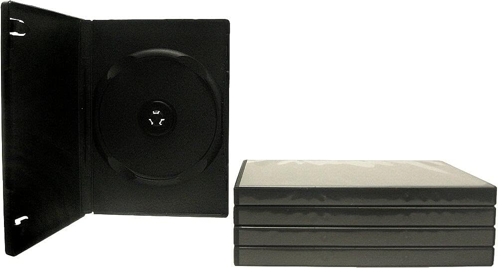Amazon.com: (5-Pack) Black Standard 14mm Empty Single DVD Replacement ...