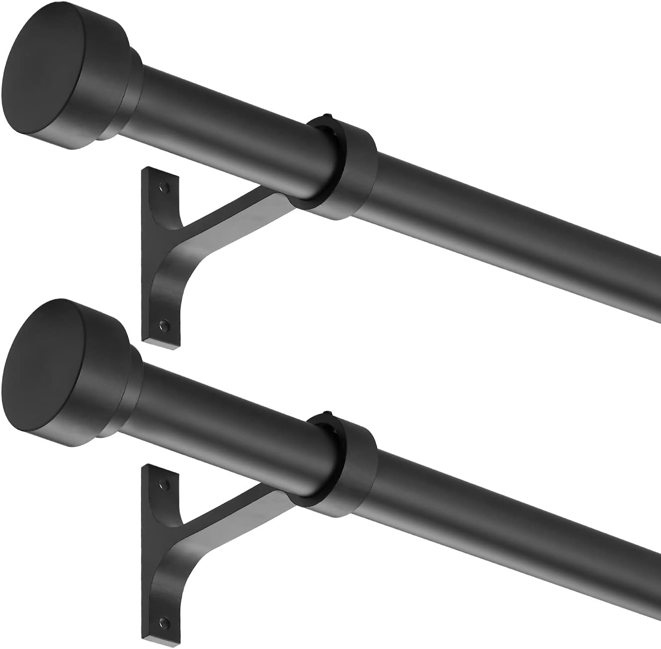 Amazon.com: 1 Inch Curtain Rods, Black Curtain Rods, Curtain Rods for ...