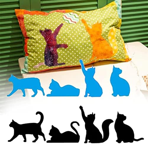 Amazon.com : Cute Cat Pattern Sewing Template for Creating Chic Quilt ...