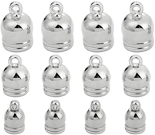 Amazon.com: 50pcs Brass Cord End Caps Glue-in Barrel End Caps Fasteners ...