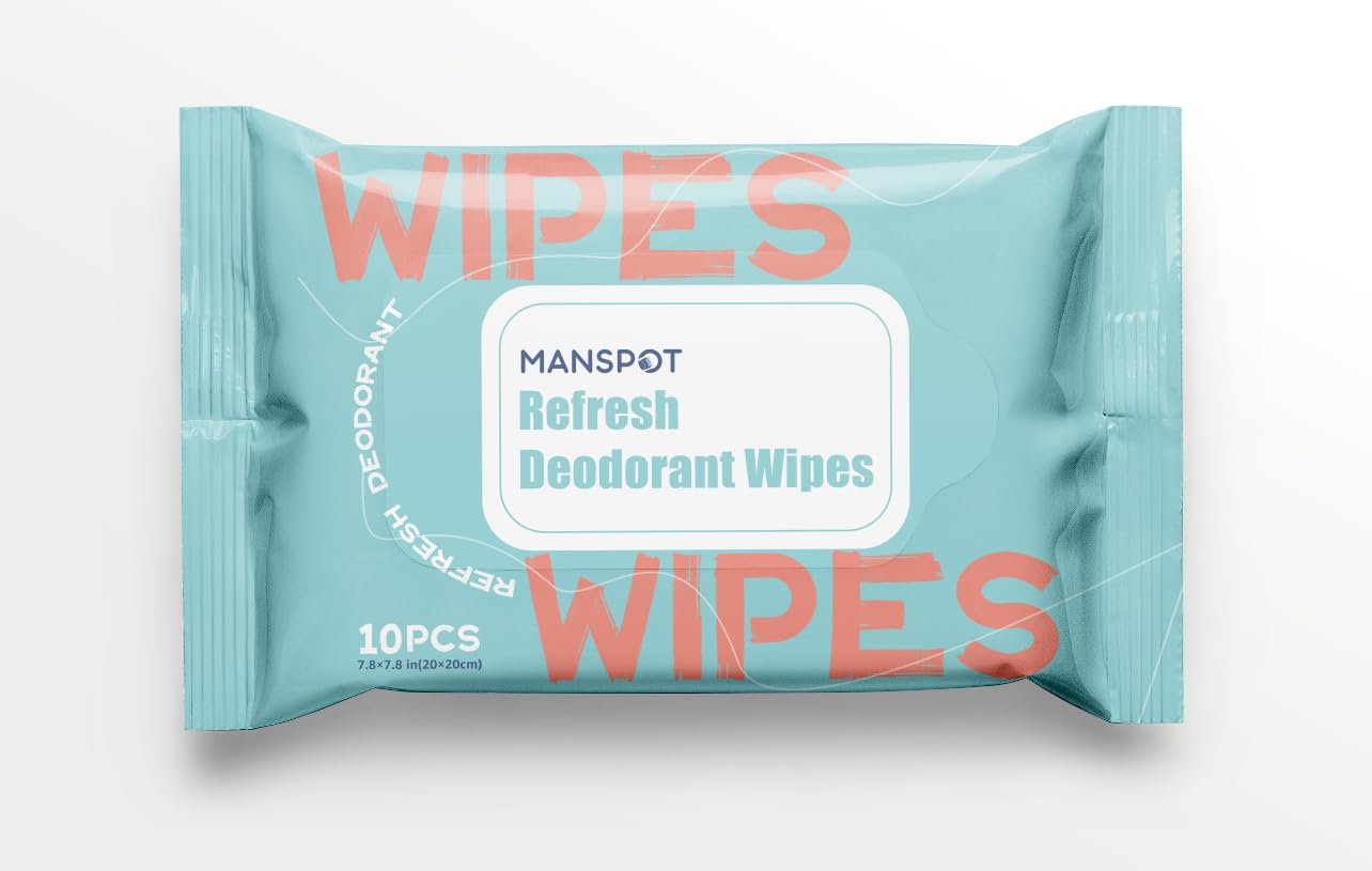 Amazon.com : MANSPOT Deodorant Wipes- Larger&Thicker-Remove Odor-SLS ...