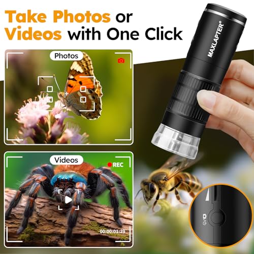 Snapklik.com : Wireless Digital Microscope, 50X-1000X Magnification ...