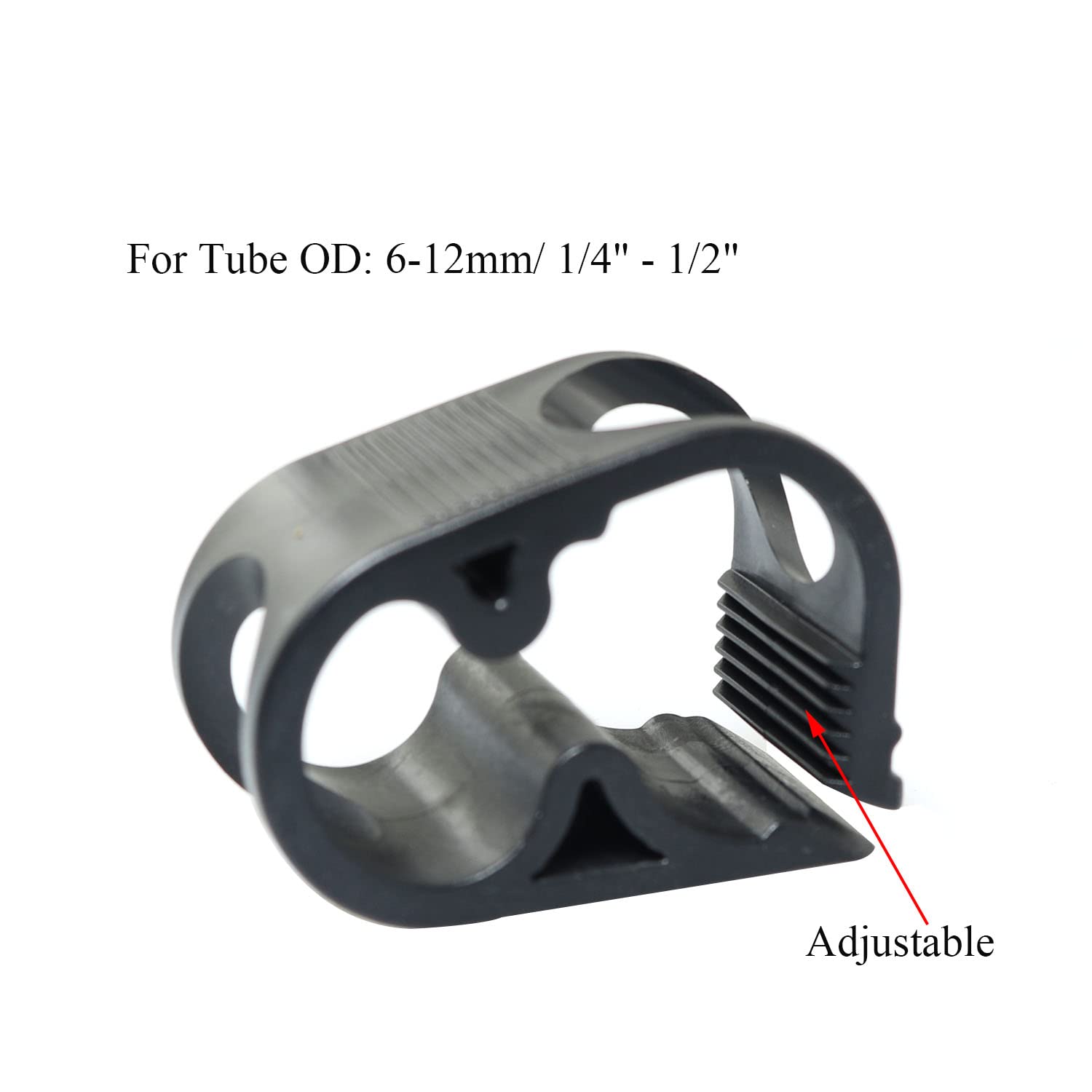 Snapklik.com : 4pcs Flow Control Hose Clamp Plastic Tubing Clamps Black ...