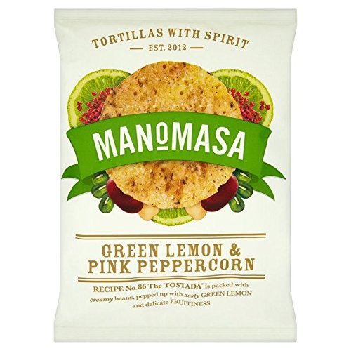 Amazon.com: Manomasa Green Lemon & Pink Peppercorn Tortilla Chips - 160g