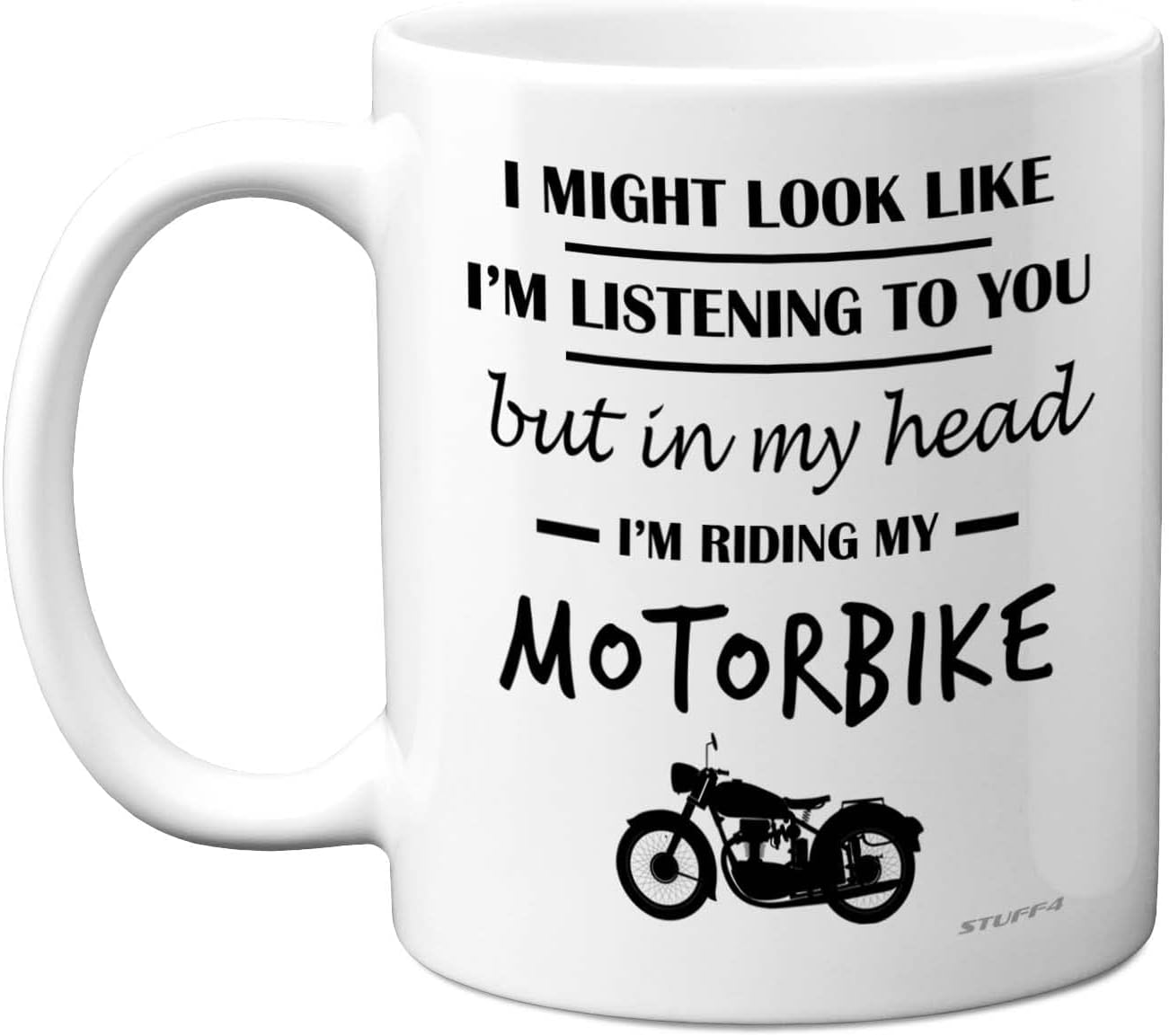MugBug Classic Motorbikes Mug Gift Boxed, White : Amazon.co.uk: Home ...