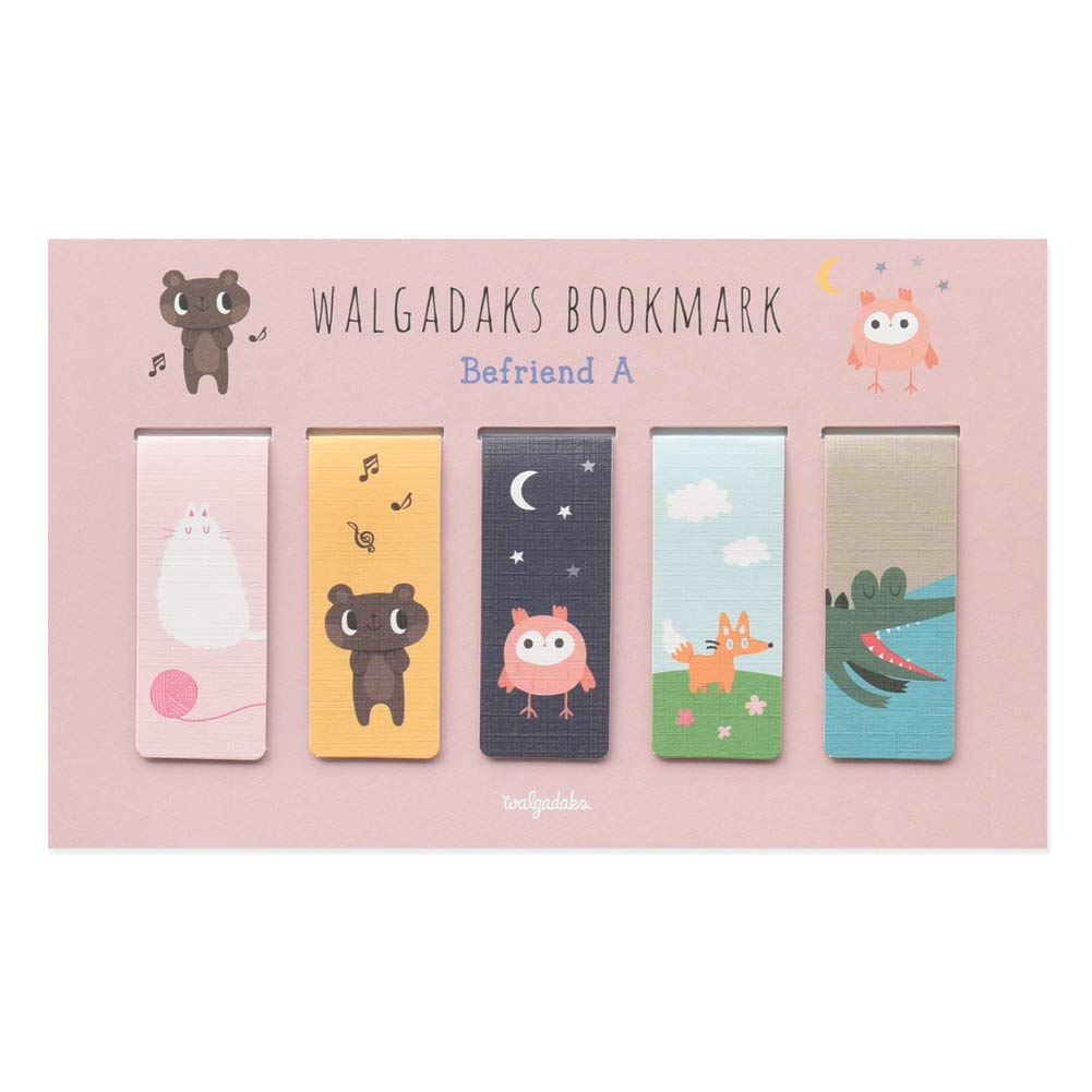 Amazon.com: Monolike Magnetic Bookmarks Befriend A, Set of 5 : Office ...
