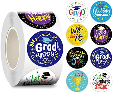 Amazon.com: 500Pcs Graduation Stickers Graduation Cap Stickers Congrats ...