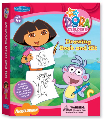 Dora the Explorer Drawing Book & Kit: Includes Everything You Need to ...