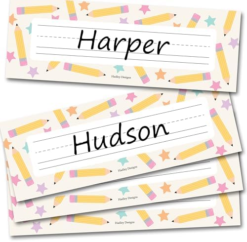 Amazon.com: Desk Name Tags for Classroom -36 Student Name Plates for ...