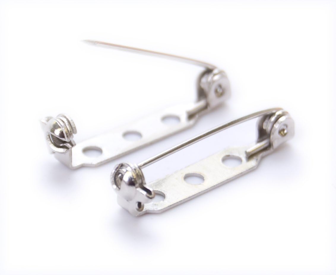Amazon.com: 1" (25mm) Brooch Locking Bar Pin Back with Safety Latch ...