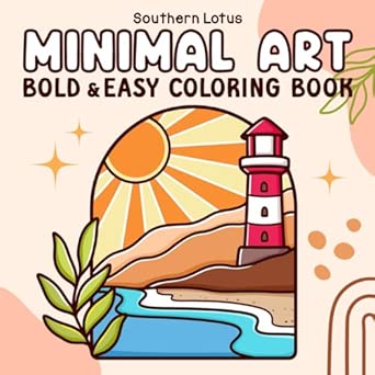 Amazon.com: Minimal Art: Coloring Book for Adults and Teens, Bold and ...