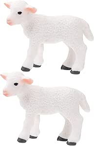 Amazon.com: 2Pcs Lamb Ornament Lamb Figurine Statues Collectible Lamb ...