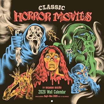 Amazon.com: Classic Horror Movies 2026 Wall Calendar: 9781797235356 ...