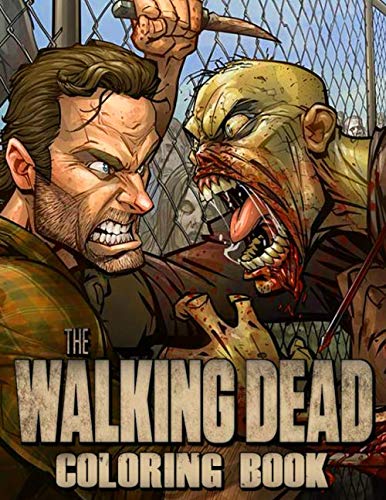 The Walking Dead Coloring Book: Coloring Book For Adult For Stress ...