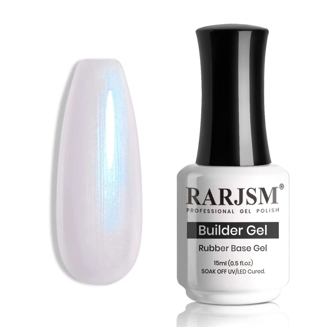 Amazon.com : RARJSM Builder Gel Nail Polish Pearl White Hard Gel in a ...