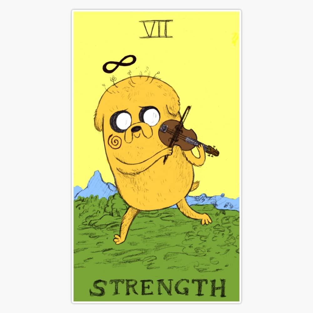 Amazon.com: Jake The Dog As Strength Vinyl Sticker Laptop Decal ...