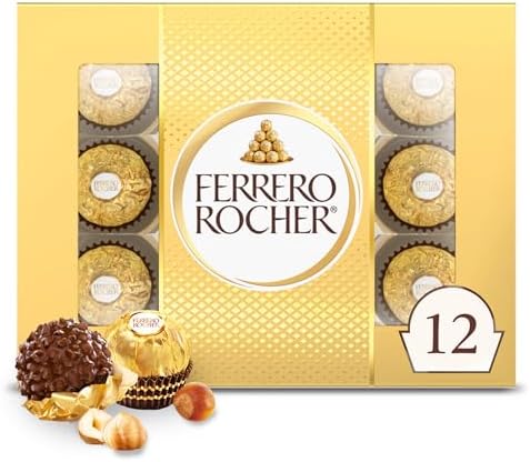 Amazon.com: Ferrero Rocher, 4 Holiday Gift Boxes, Premium Gourmet Milk ...