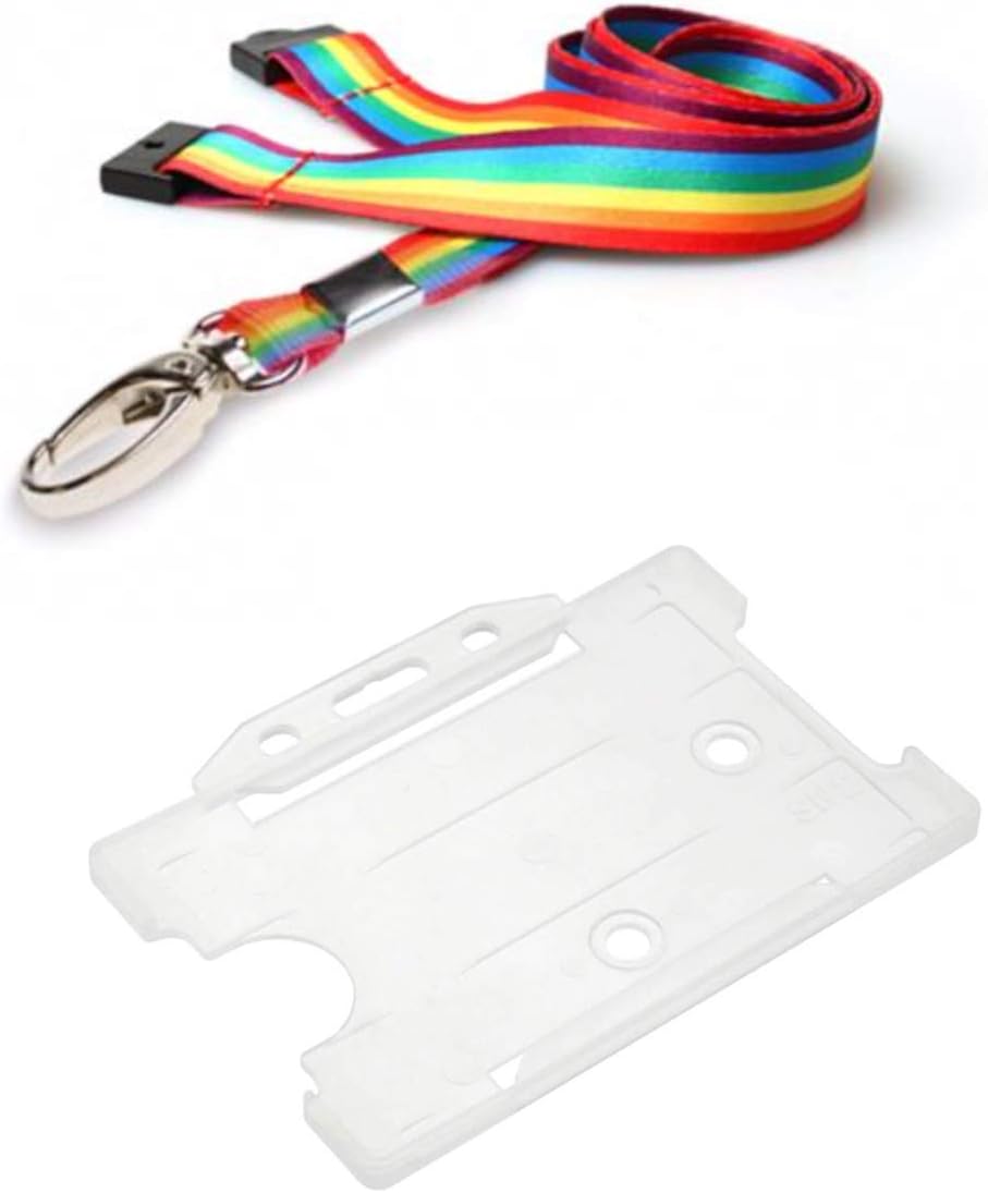 ID Card It Rainbow Lanyard Neck Strap with Safety Breakaway and Strong ...