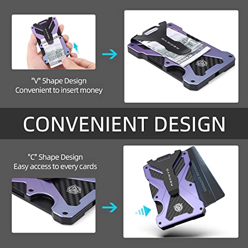 Snapklik.com : Oaridey Mens Slim Aluminum Metal Money Clip Wallet