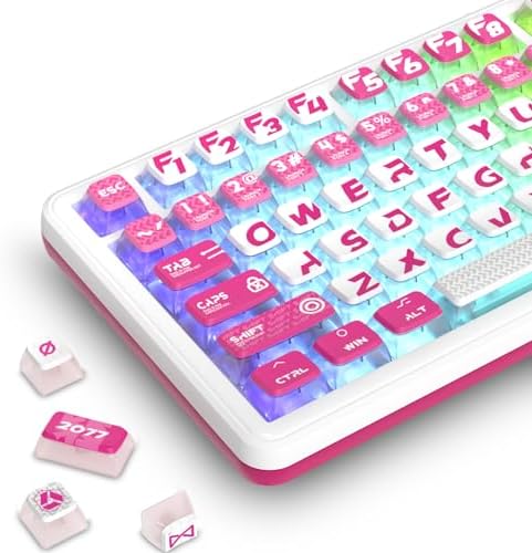 Amazon.com: Uciefy Pudding Keycaps, PBT Keycaps with Translucent Layer ...