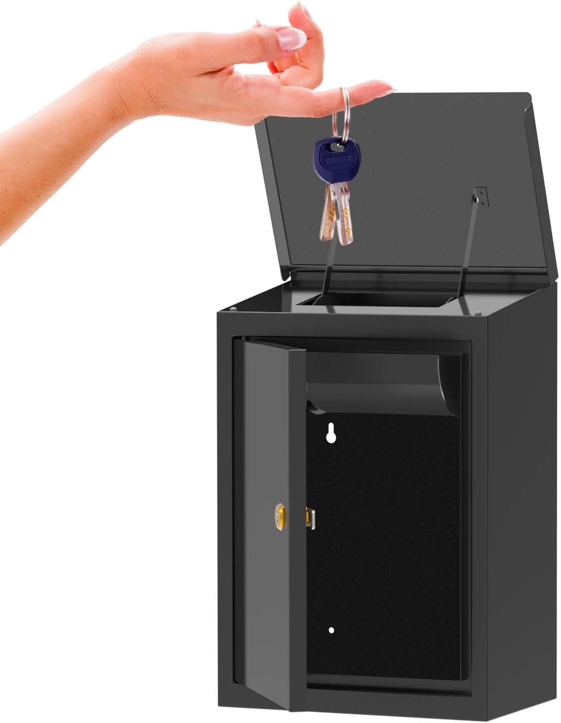 Amazon.com: Pochar Outdoor Large Key Drop Box - Commercial Grade Heavy ...