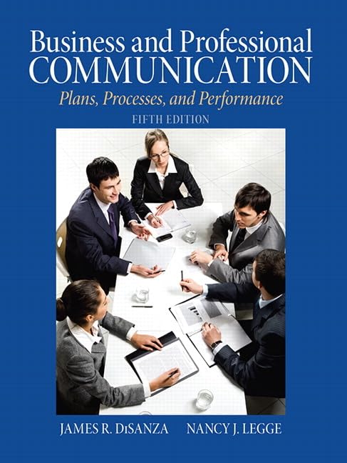 Amazon.com: Business & Professional Communication: Plans, Processes ...