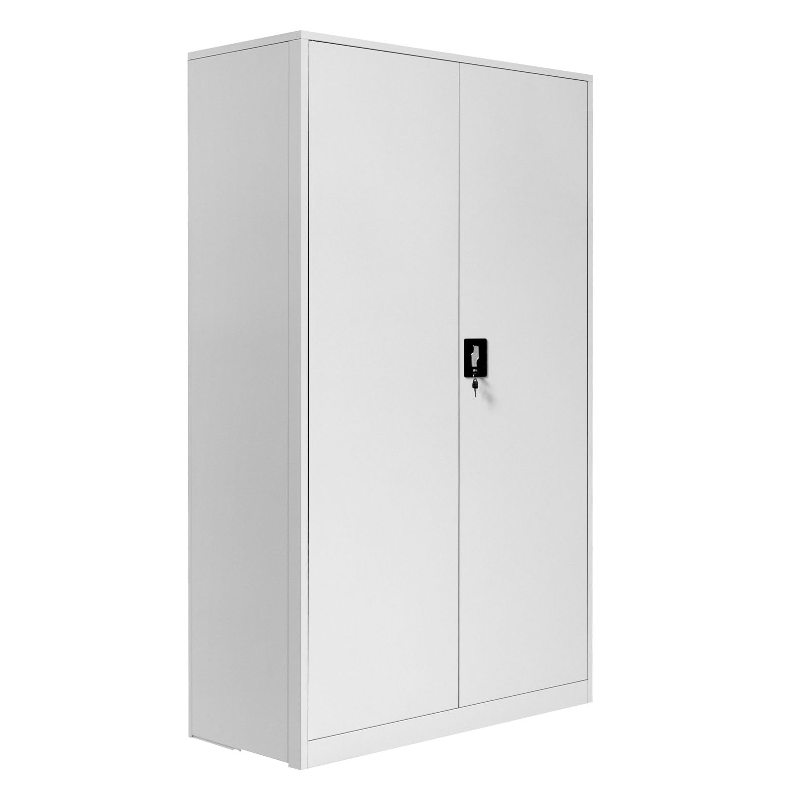 185cm Filing Cabinet Storage Metal Locker Foldable Cupboard 2 Door 4 ...
