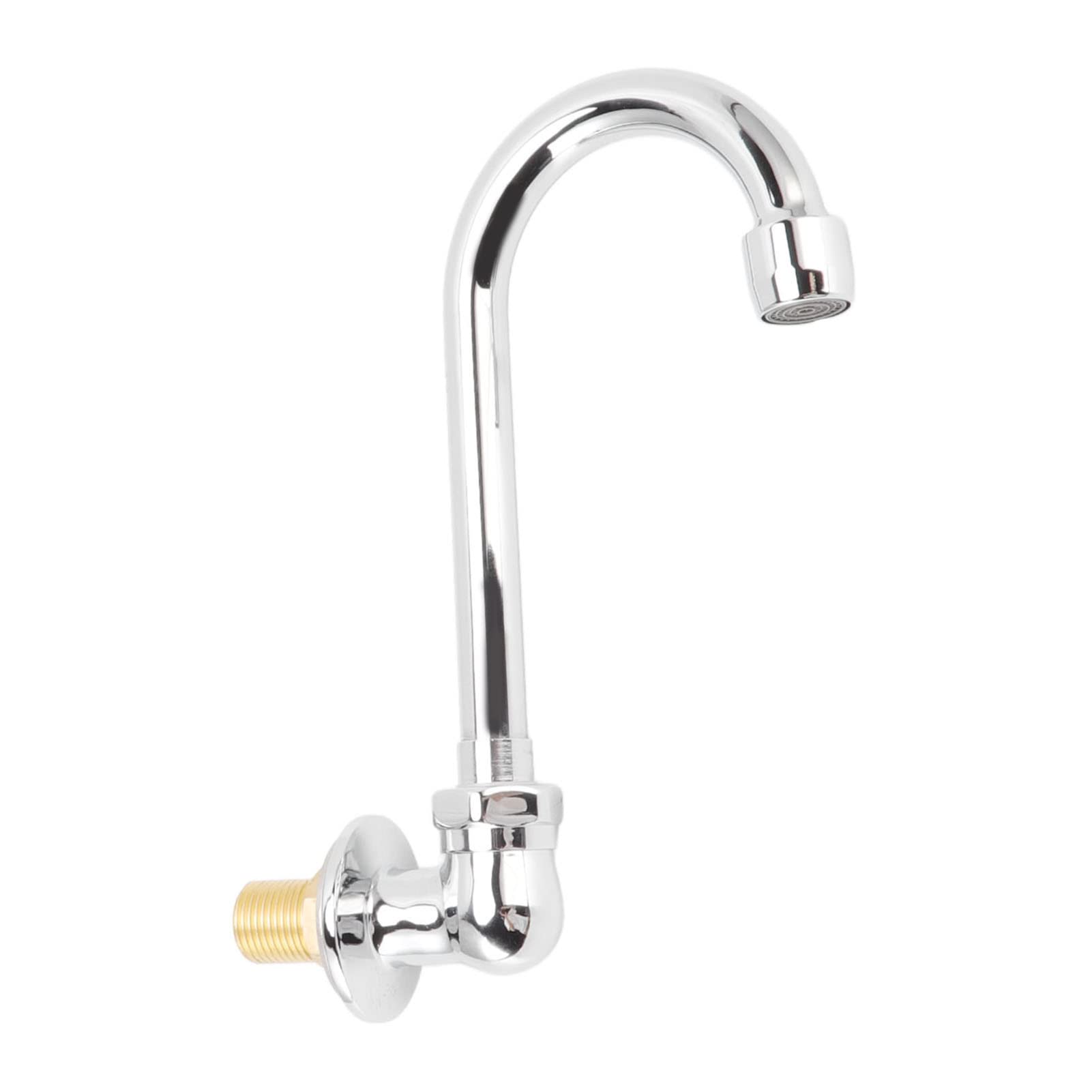 Foot Pedal Faucet, Stainless Steel G12 Thread Wall Mounted Knee Valve ...
