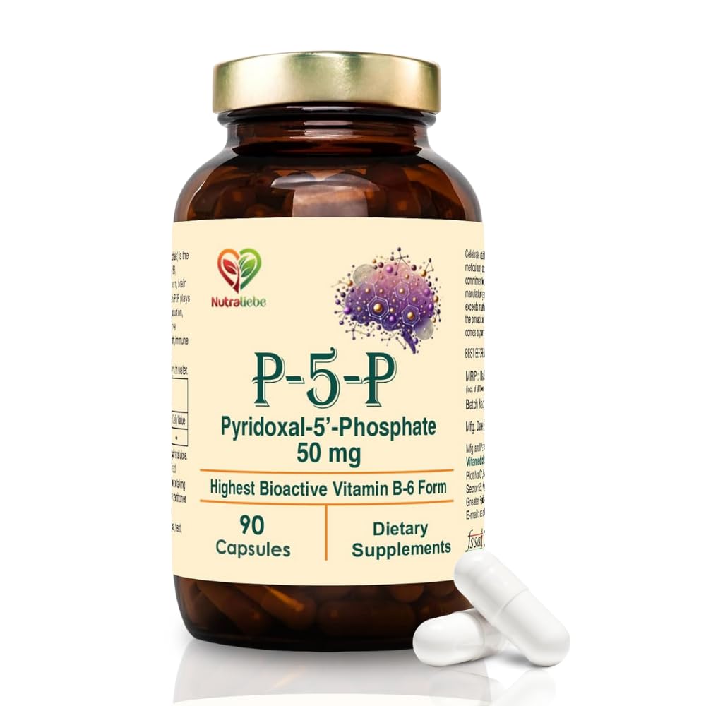 NutraLiebe P5P (Pyridoxal 5’- Phosphate) – Active Vitamin B6 for Energy ...