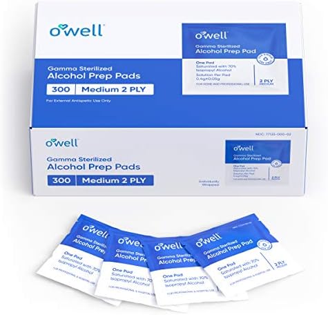 Amazon.com: OWELL Alcohol Wipes, 300 Count | Medical & Professional ...