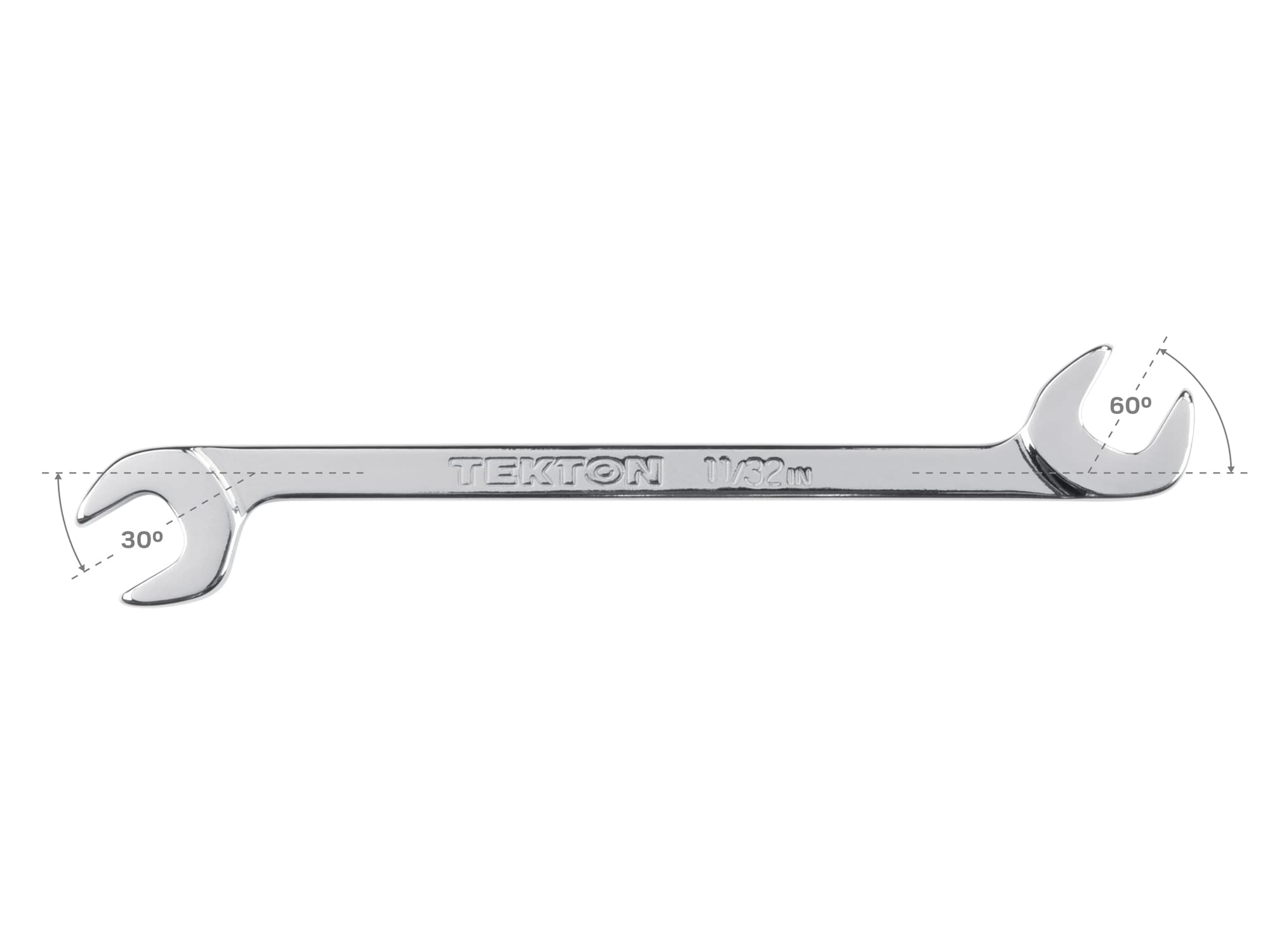Snapklik.com : 11/32 Inch Angle Head Open End Wrench WAE83009
