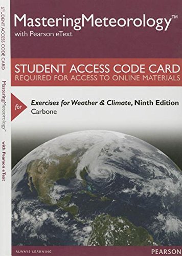 Amazon.com: Mastering Meteorology with Pearson eText - Standalone ...