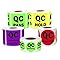 Amazon.com : QC Hold Stickers - 2 x 2 Inch Square Fluorescent Yellow ...