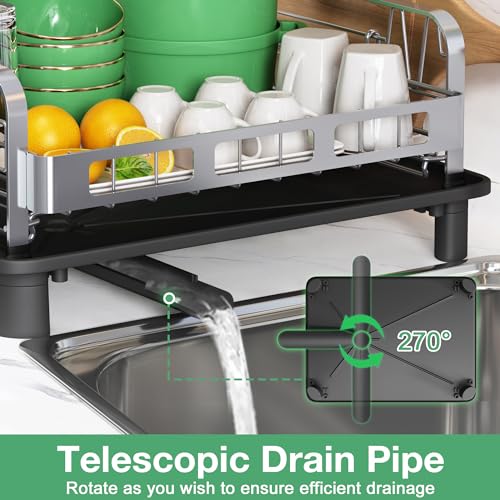 Snapklik.com : Romision Stainless Steel Dish Drying Rack, Dish Racks ...