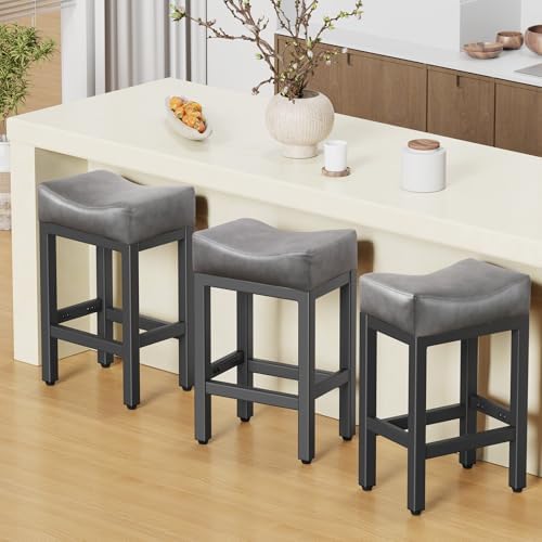 Amazon.com: Raynesys Counter Height Bar Stools Set of 3, 24 Inch ...