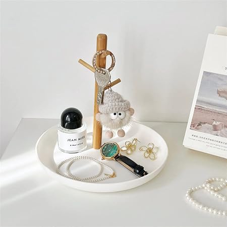 Amazon.com: Shinpuru Key Tray & Jewelry Tray with Wood 3-Tier Hanging ...