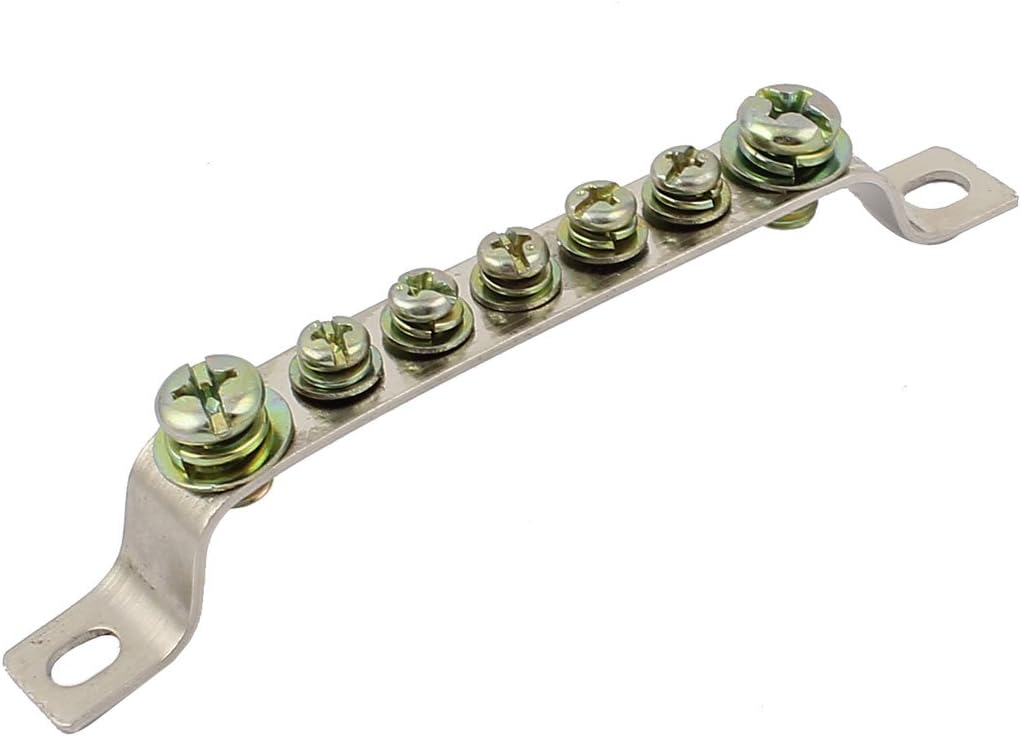 Amazon.com: uxcell 7 Positions Ground Wire Electrical Bar Screw ...