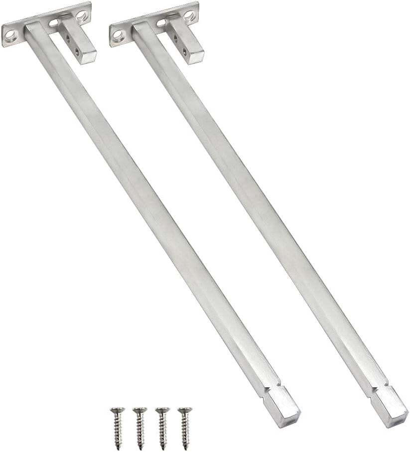 BR Hardware Adjustable Stainless Steel F Type Glass Shelf Bracket ...