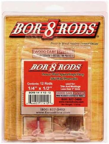 System Three 1/4-Inch by 1/2-Inch Wood Care Borate Rods, 12-Pack, 14112 ...