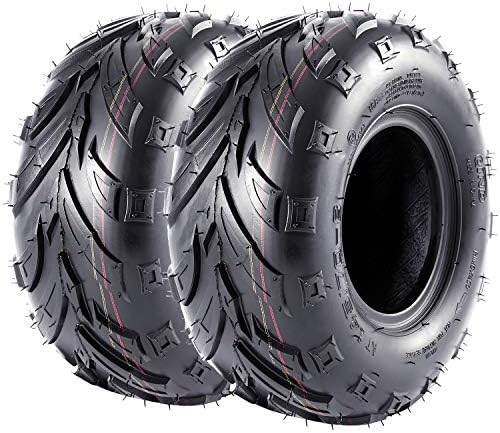25x8-12 6PR ATV Tires, 25x8x12 All Terrain ATV UTV Off-Road Tires(Set ...