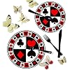 Amazon.com: 50Pcs Poker Party Supplies - 9" Playing Card Dinner Plates ...