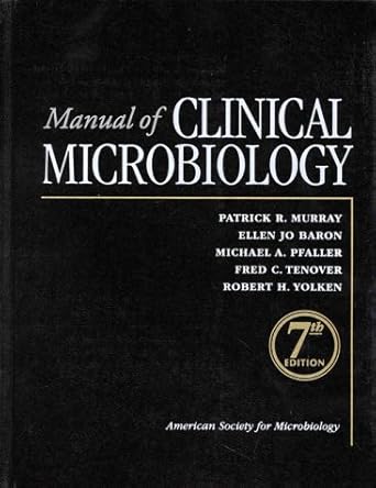 Manual of Clinical Microbiology: patrick-r-murray: 0001555811264 ...